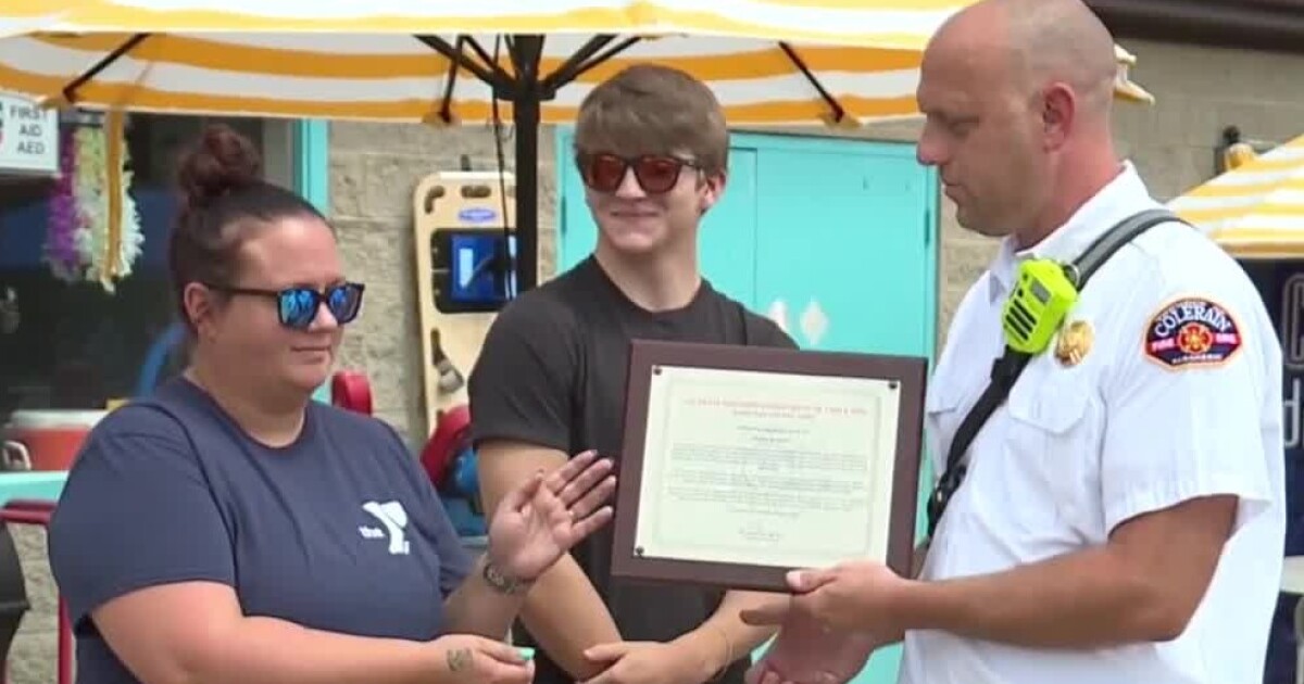 Lifeguards honored for saving man who suffered medical emergency in the ...