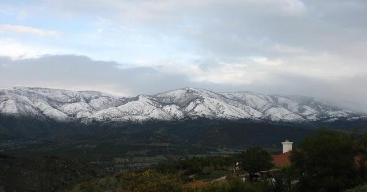 Chains required at Palomar Mountain after overnight snow creates icy roads