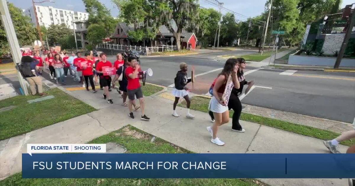 FSU students march on Capitol, demand gun reform after deadly shooting