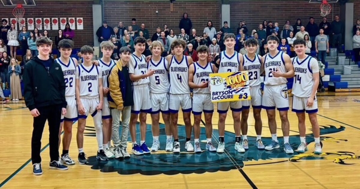 Bryson LeCoure becomes first Thompson Falls boy to score 1,000 points