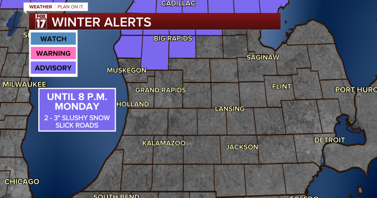 Winter Weather Advisory for parts of West Michigan