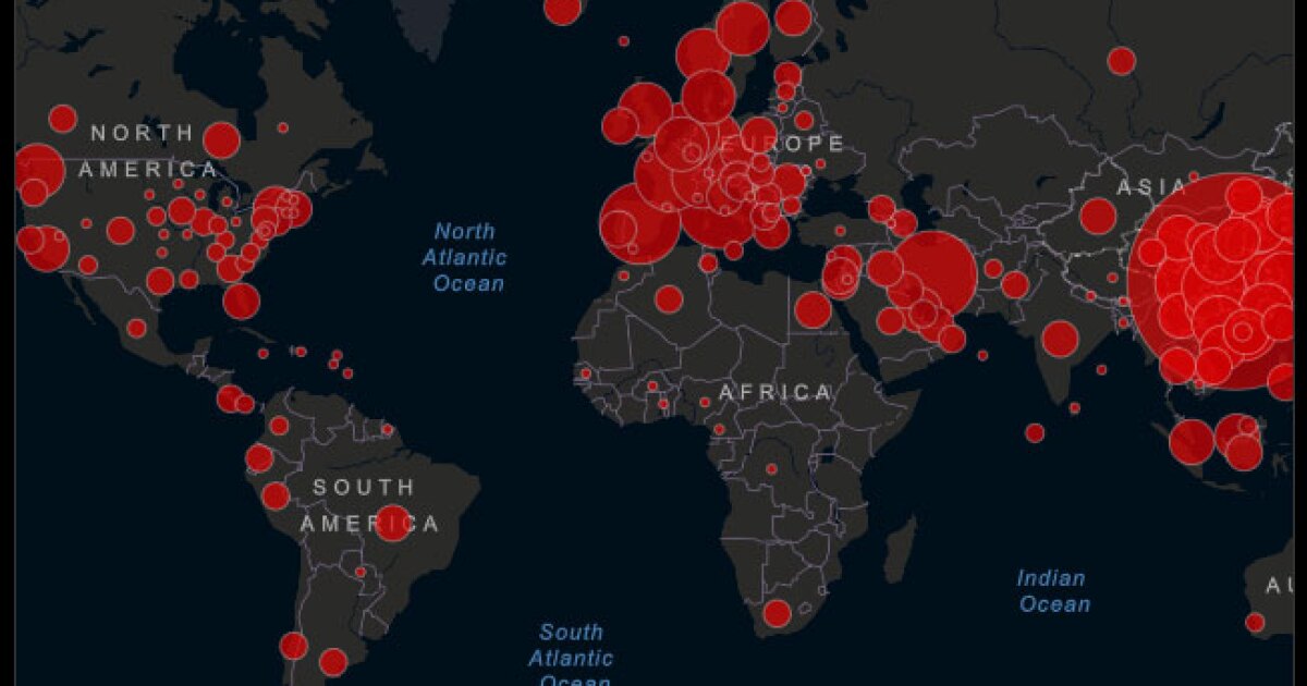 MAP: Coronavirus | Covid 19 Global Cases