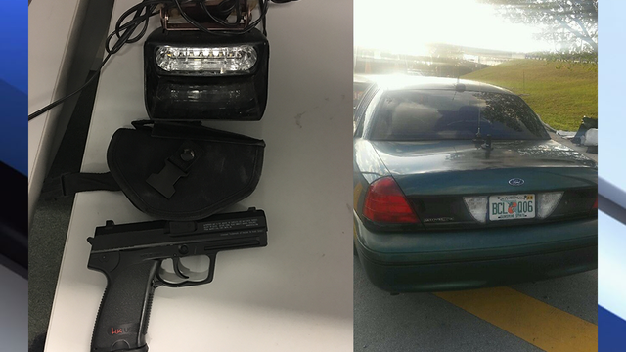 Florida Man Arrested After Impersonating Police Officer And Pulling Over