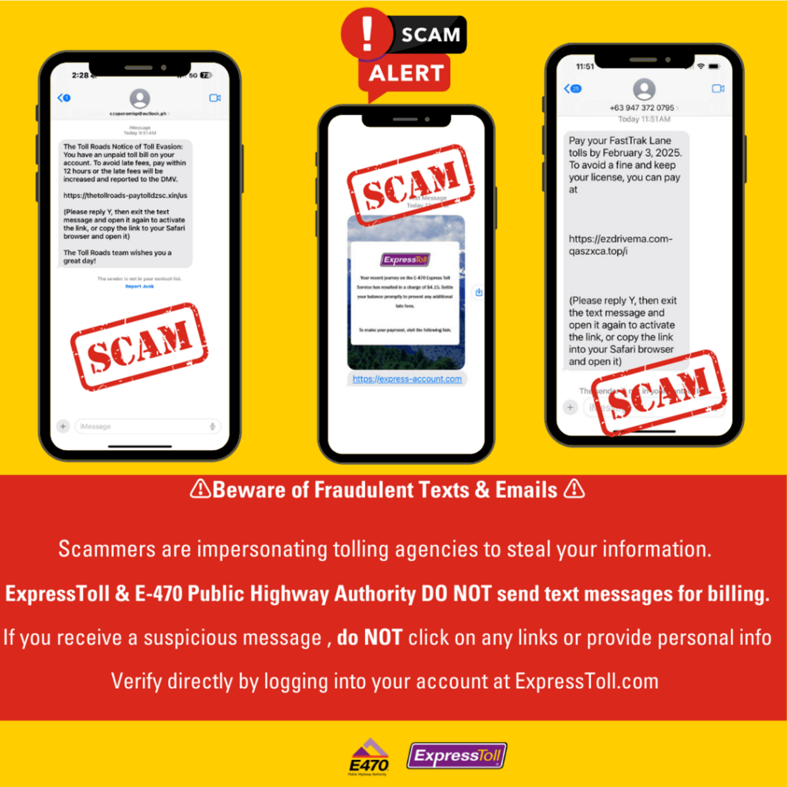 From fake EZPay to E-470 toll texts: How scammers are preying on CO drivers