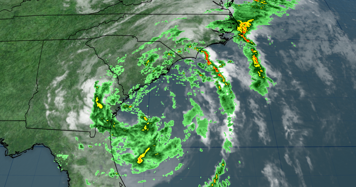 First Warning Forecast: Debby bringing rain, wind, and a tornado threat