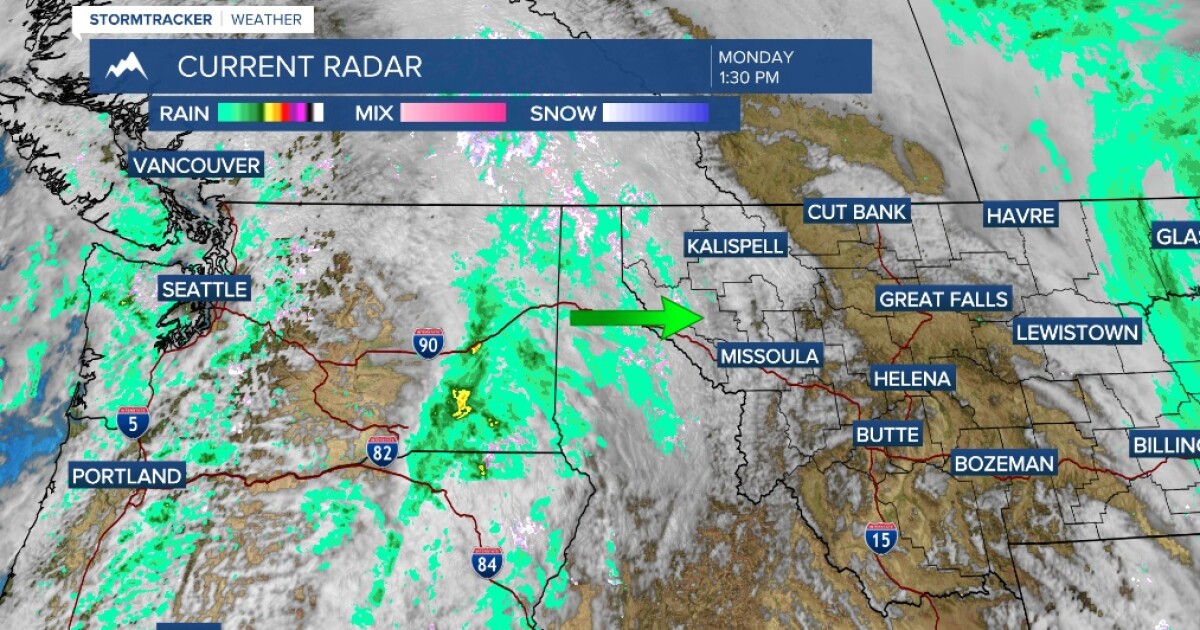 Weather Forecast: Rain showers tonight into Tuesday