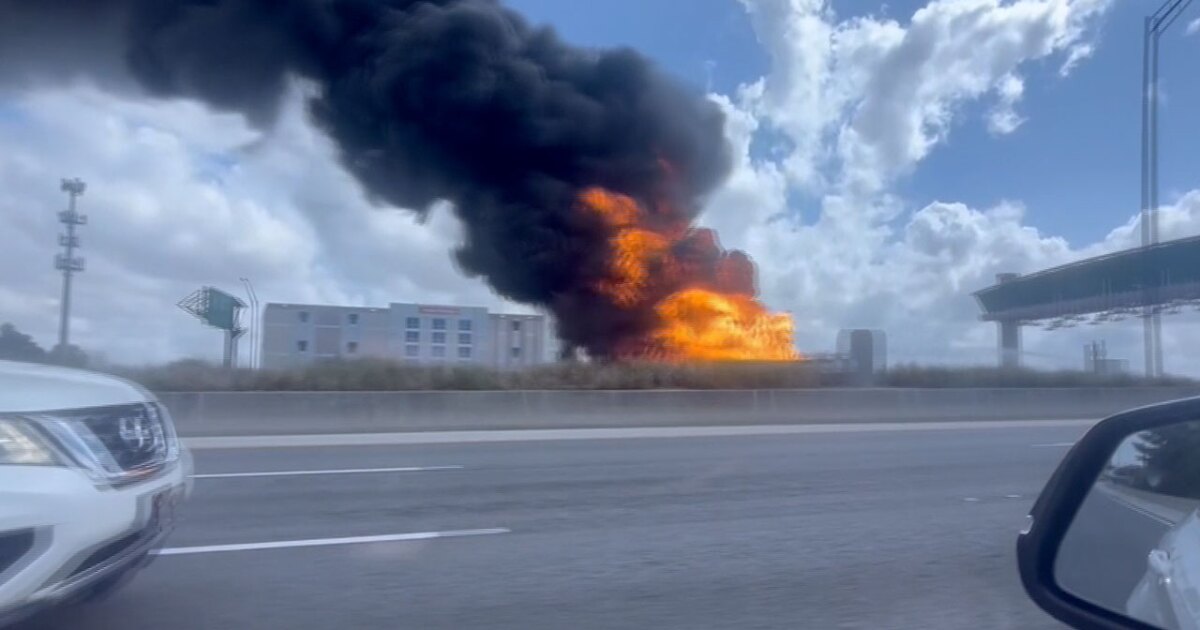 Fuel tanker collides with bus, creates massive fireball