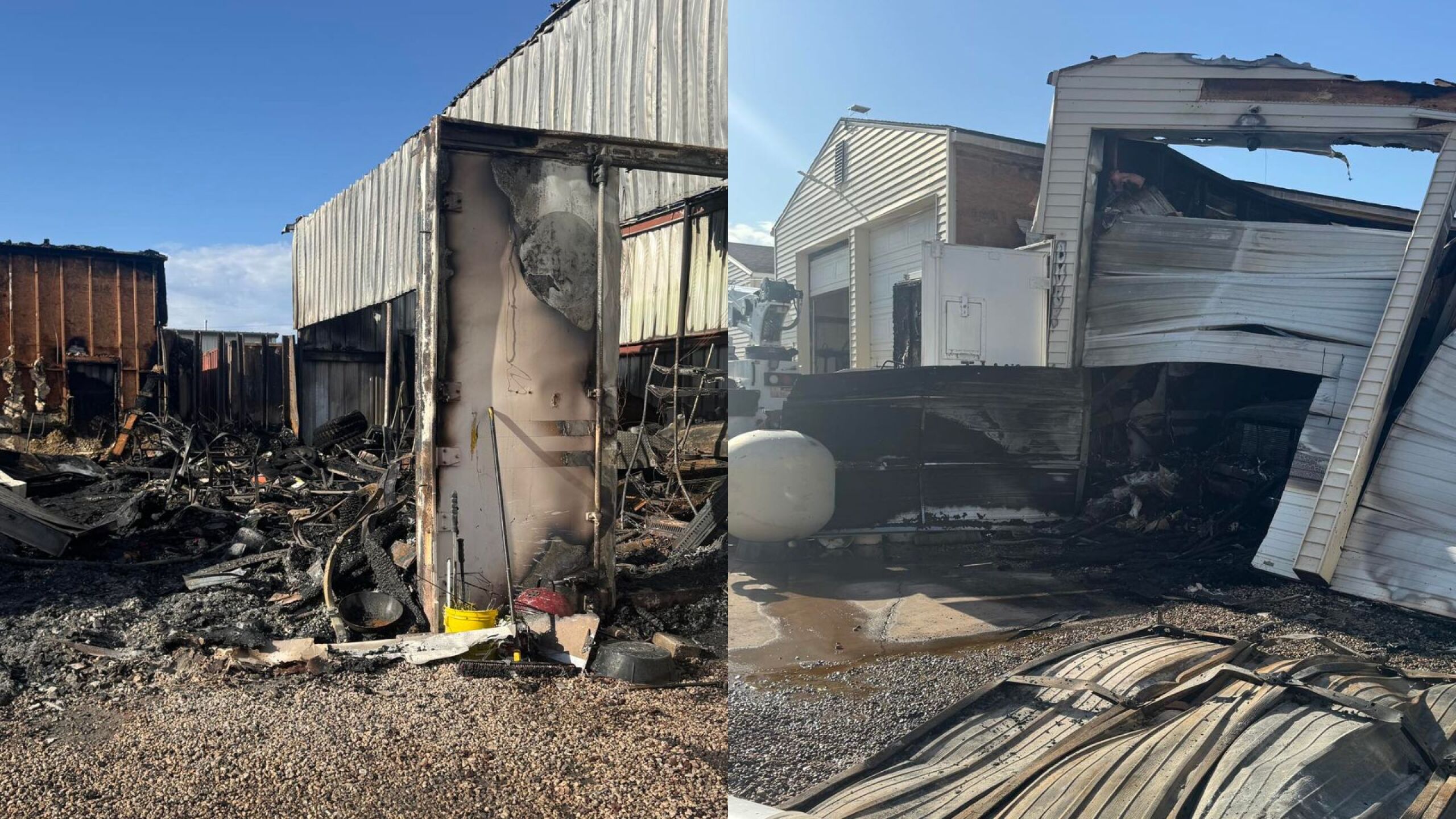 Fire destroys storage units in southern Utah