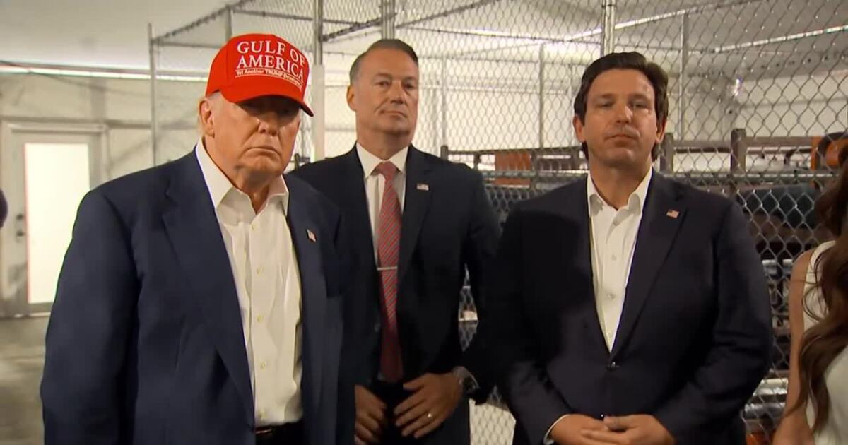 President Trump visited 'Alligator Alcatraz' on Tuesday