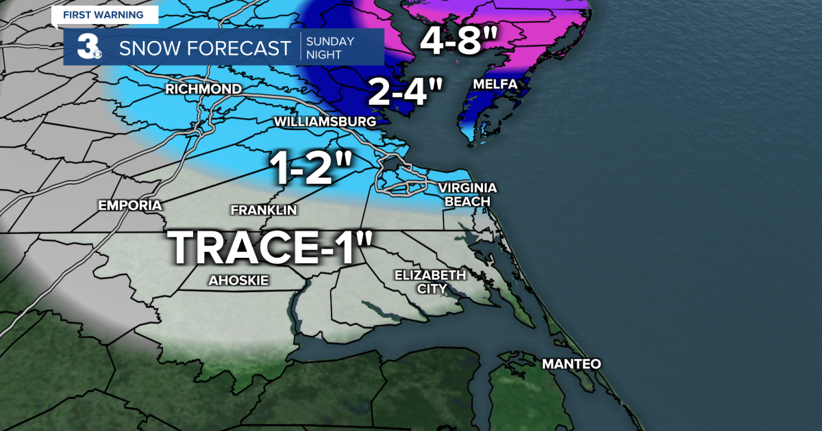 First Warning Forecast: Blizzard warnings issued for Eastern Shore
