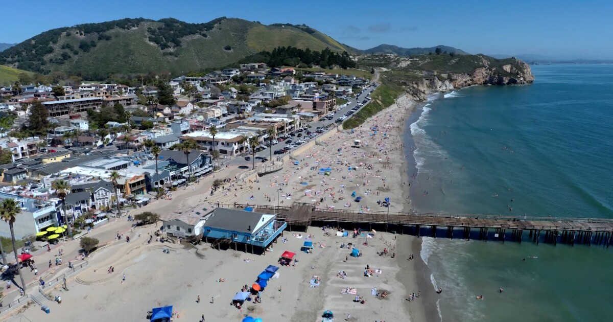 Hundreds turned out at Avila Beach for the holiday weekend