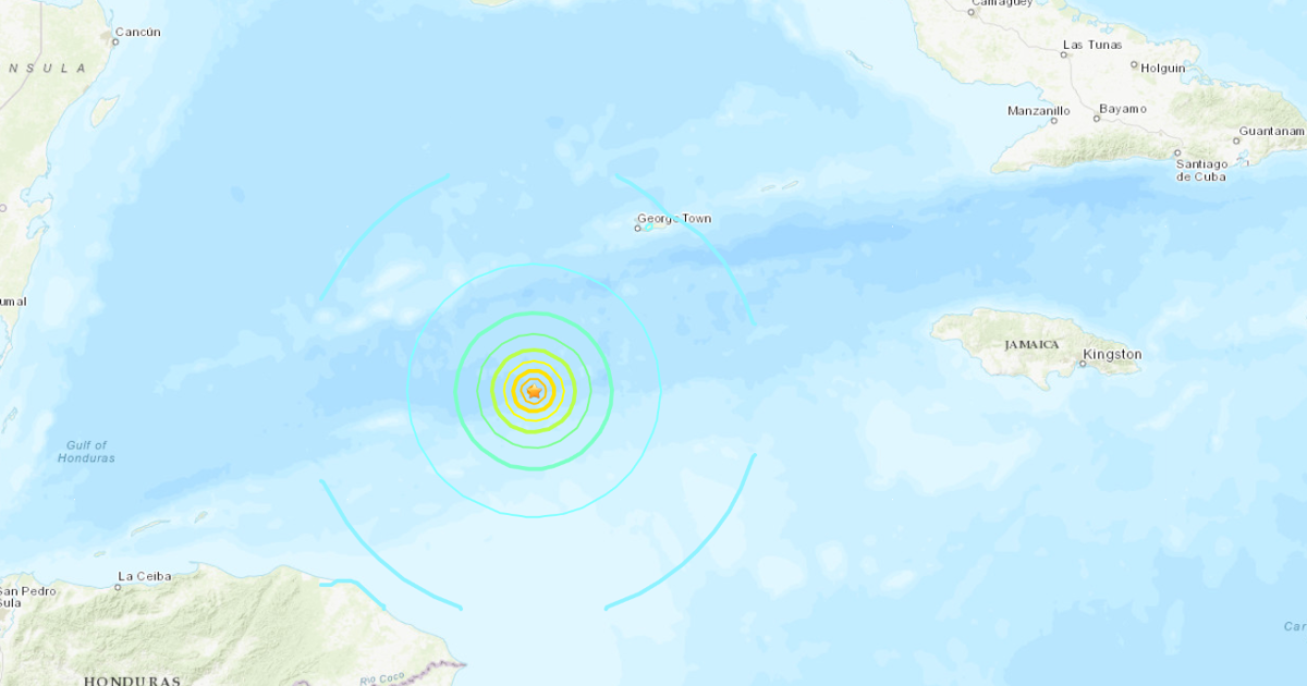 7.6 magnitude earthquake shakes Caribbean southwest of Cayman Islands ...