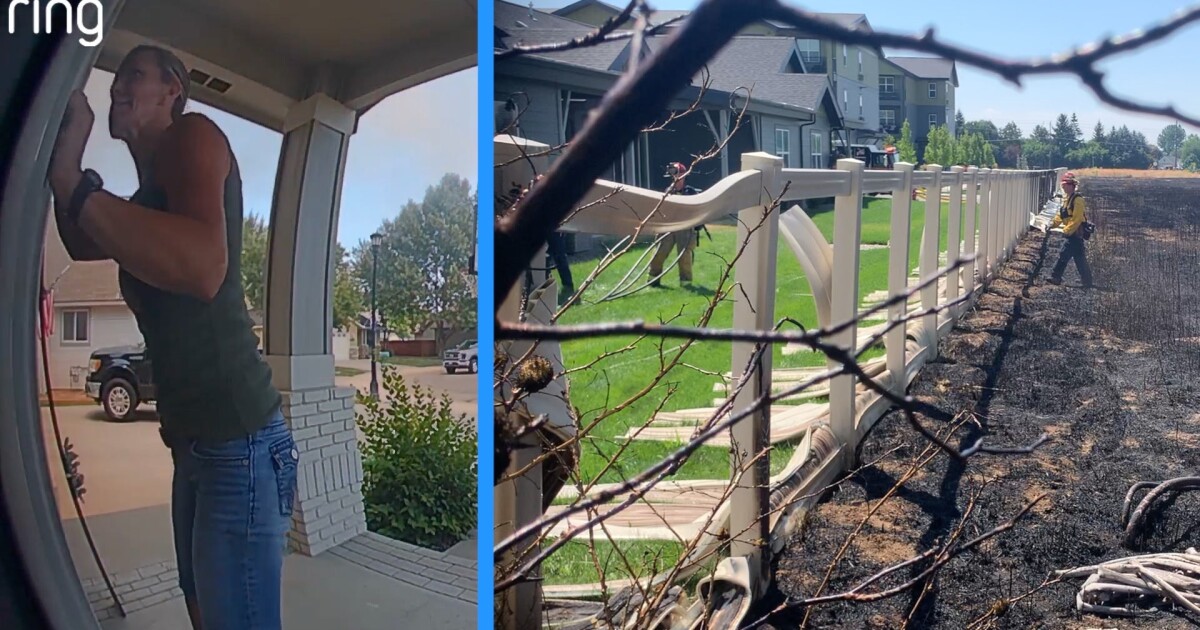 "Hurry! There's a fire behind your house": Woman warns neighbors of ...