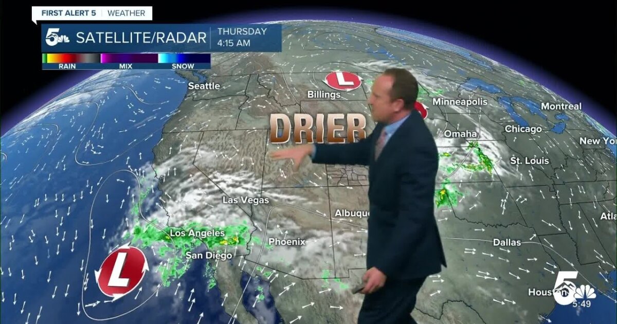 Storms wind down Thursday, leaving us with clearing skies and fall-like ...