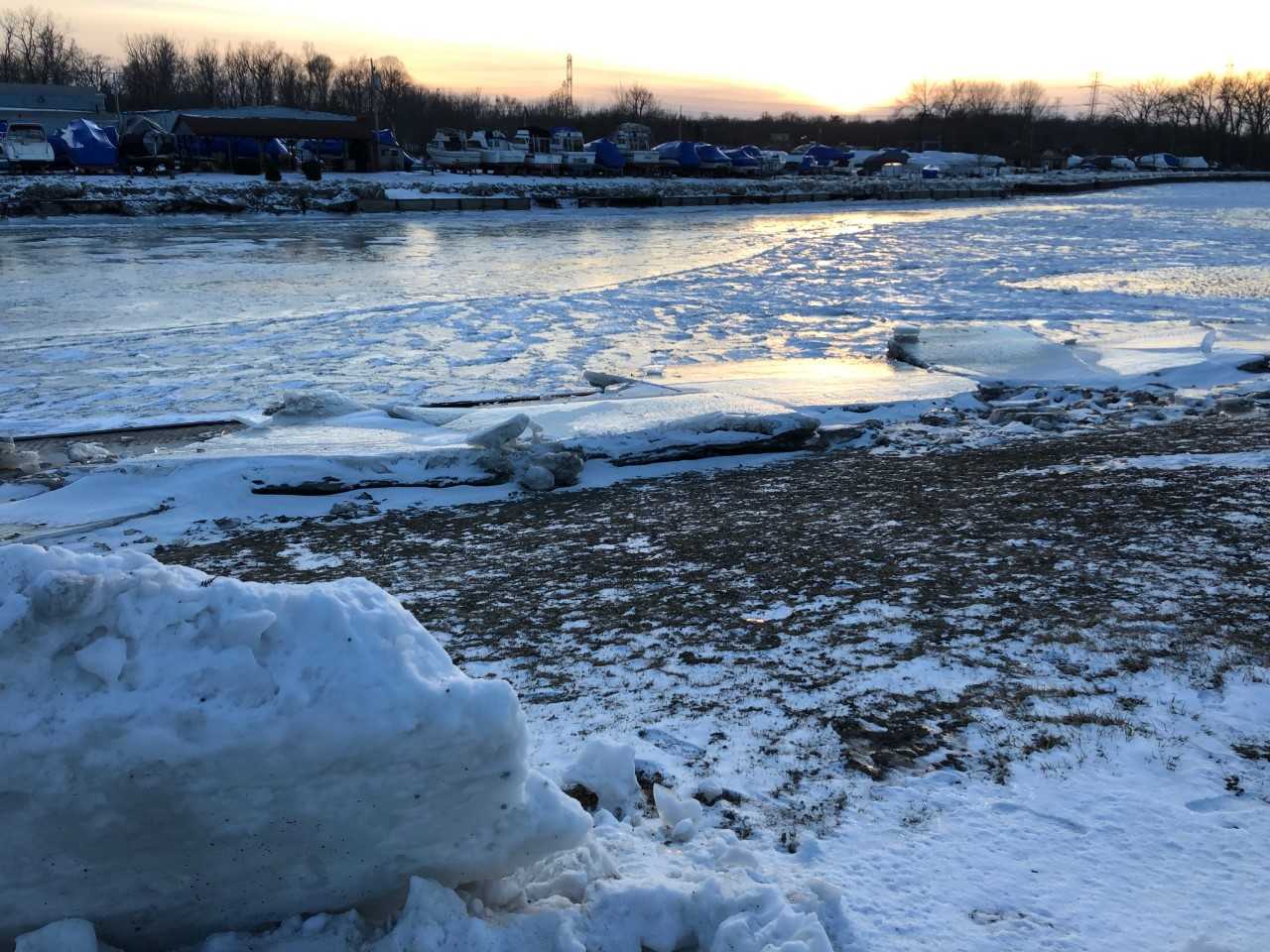 Photos: Rivers, Lake Erie frozen after frigid temperatures
