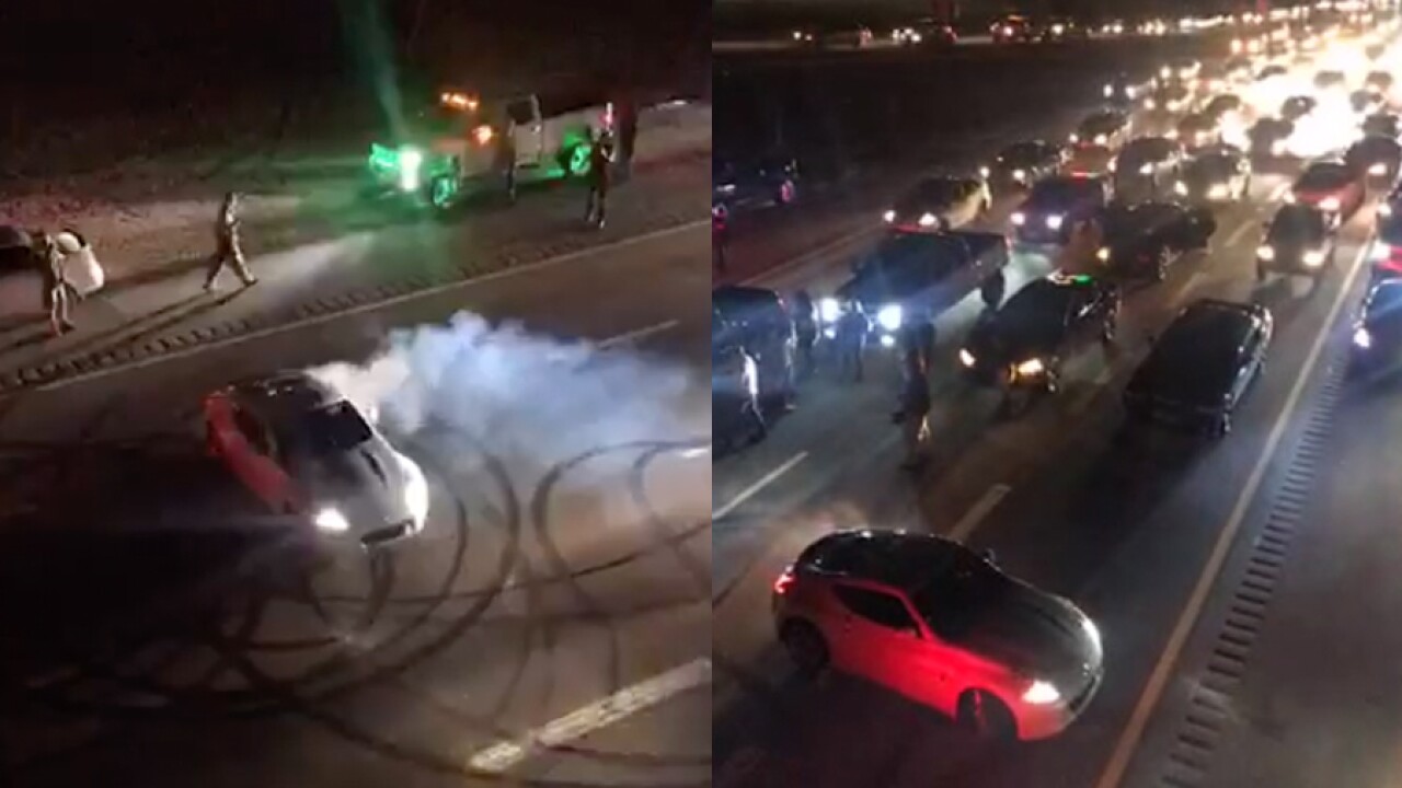 Viral video shows cars doing donuts on I-24 in Antioch