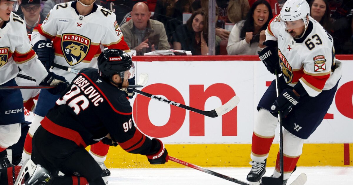 Panthers roll past Hurricanes 5-0, take 2-0 lead in Eastern final