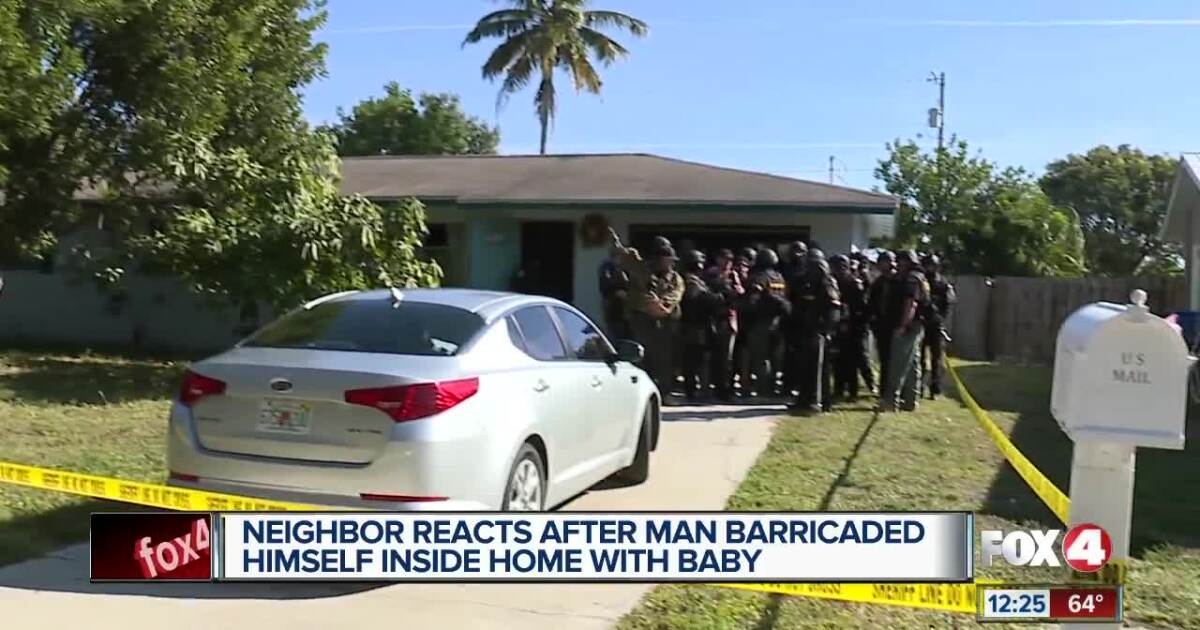 Neighbors react after man barricaded himself inside home with baby Neighbors react after man barricaded himself inside home with baby