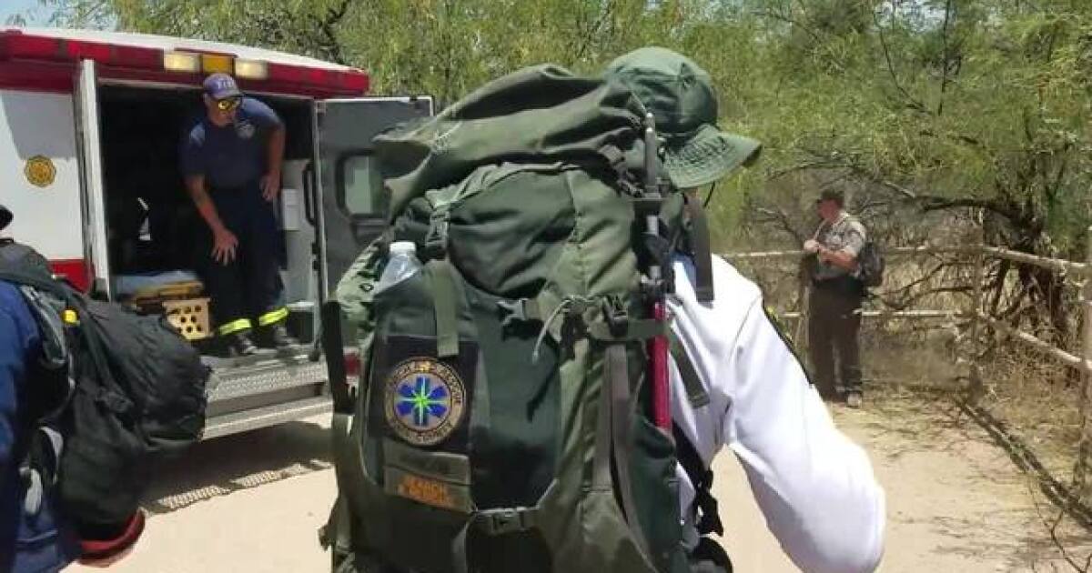 Fire crews rescue exhausted hiker