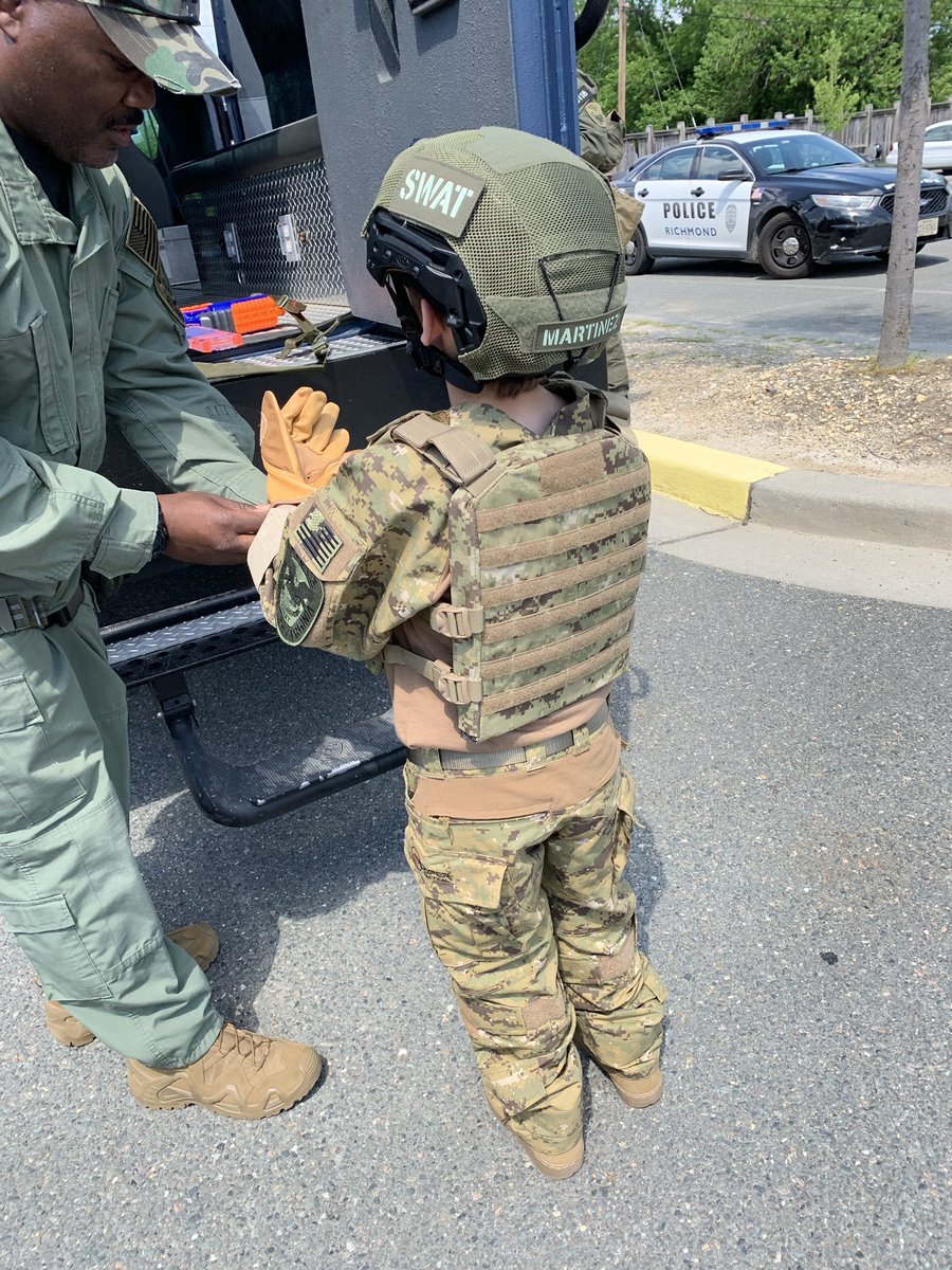 Photos: Watching boy join Richmond Police SWAT Team was ‘by far the ...