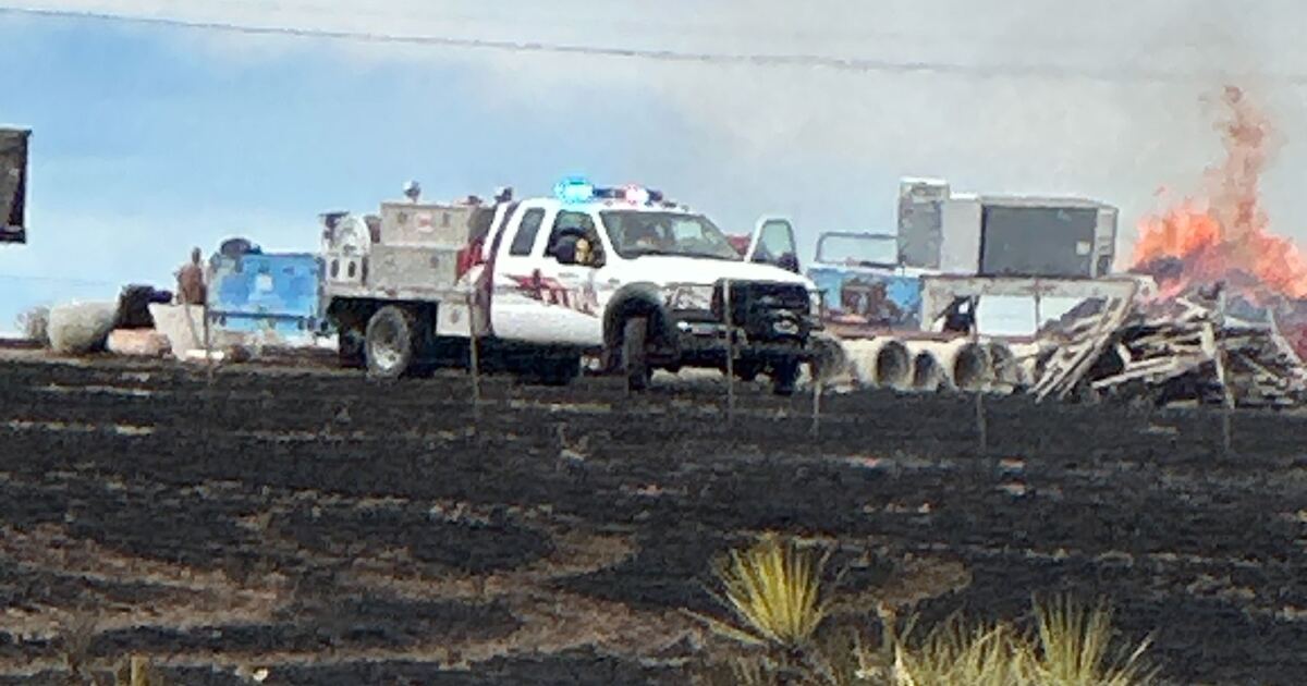 Falcon Fire Department extinguishes fire on the east side of Colorado ...