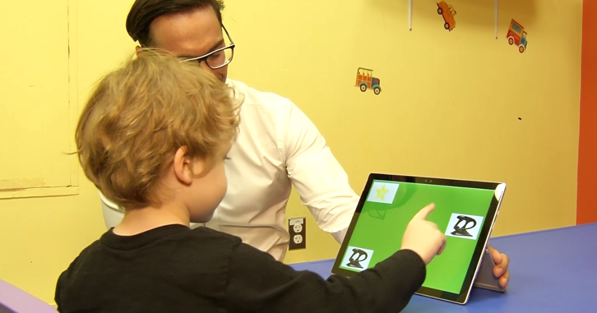 Turning tablet time into lessons on patterns with toddlers