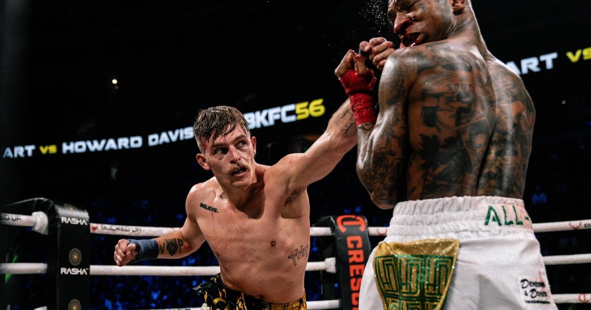 Great Falls’ Kai Stewart successfully defends title at BKFC 56