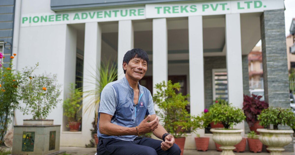 Climber summits 14 mountain peaks known as the eight-thousanders, twice