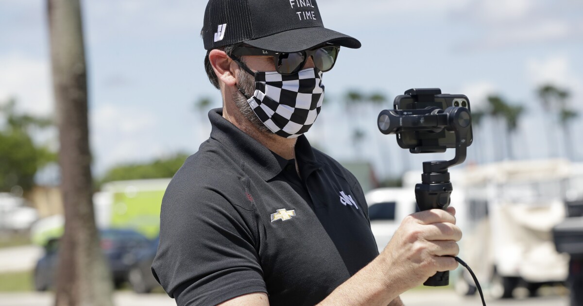 Jimmie Johnson 1st NASCAR driver to test positive for virus