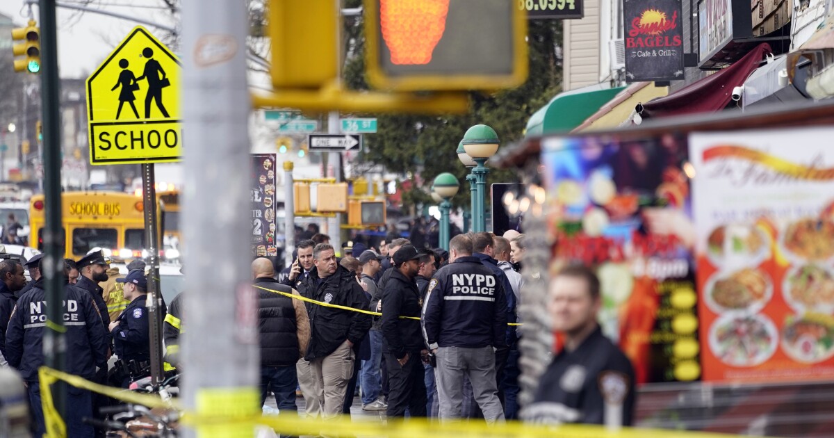 At least 10 shot in New York City subway attack