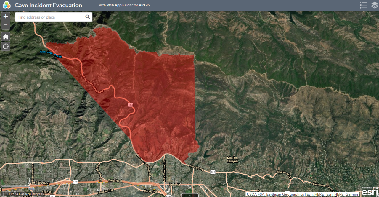 Cave Fire shuts down Hwy 154, mandatory evacuations ordered