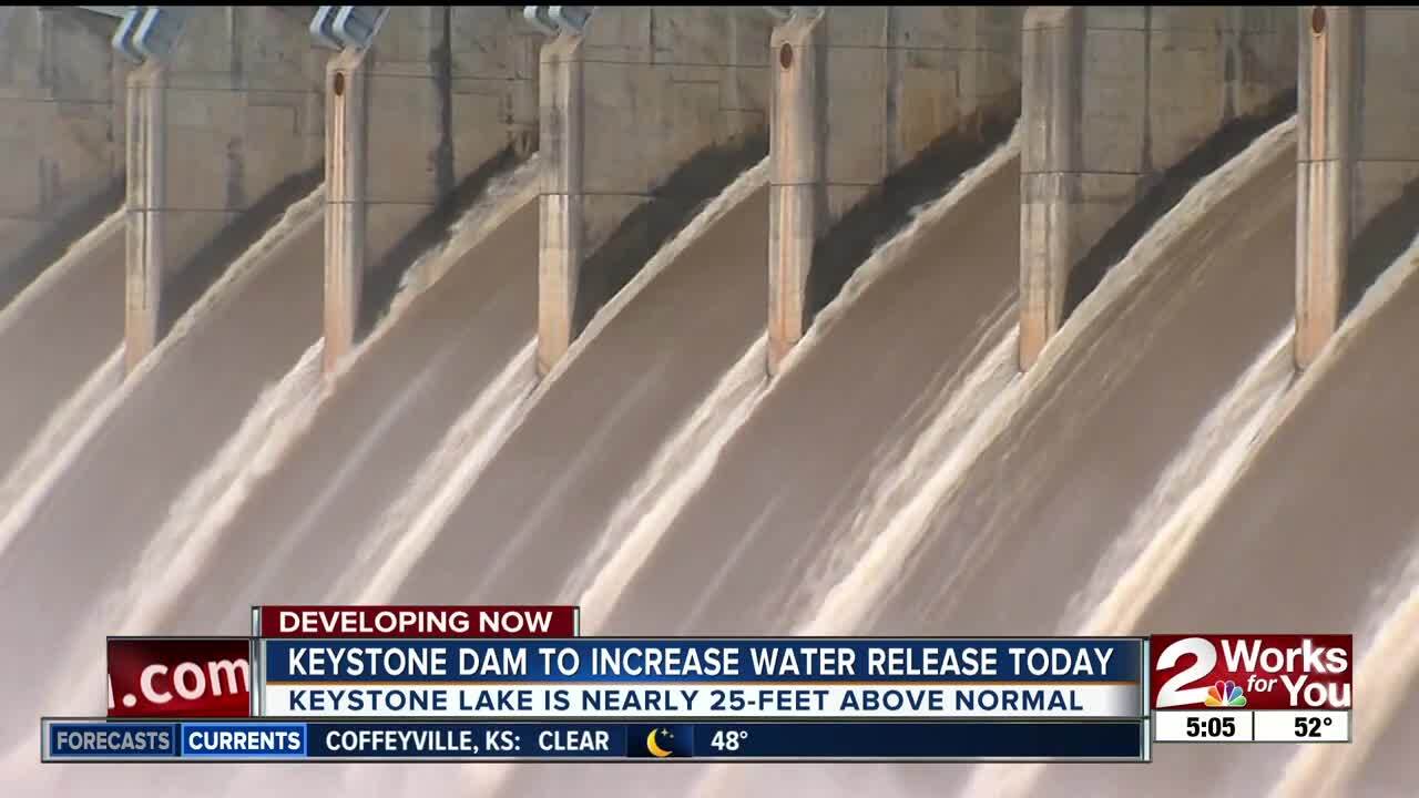 Keystone Dam to increase water release today