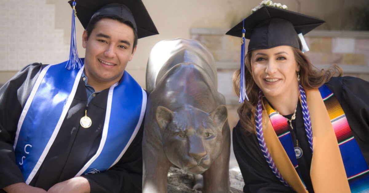 Mother and son graduate college together