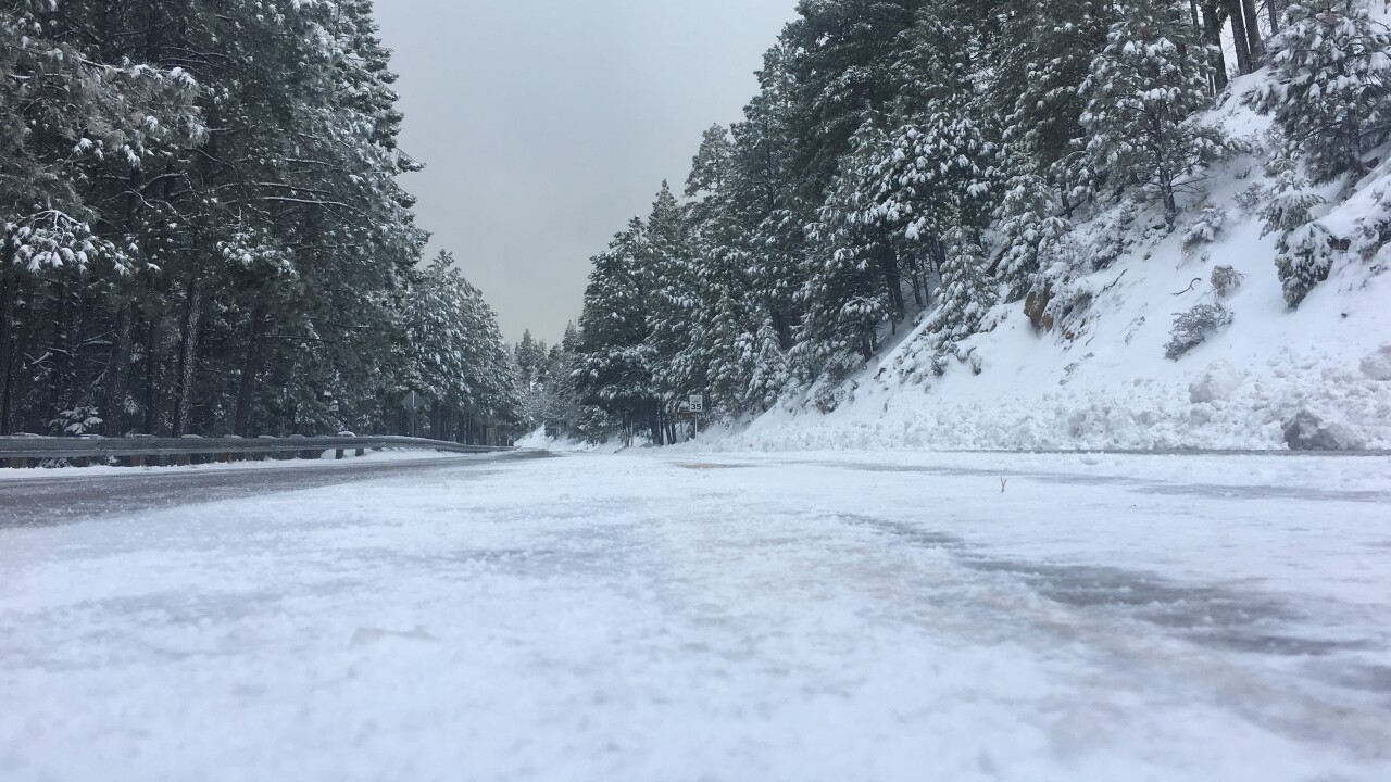 Road to Mount Lemmon reopens before rain, snow roll in