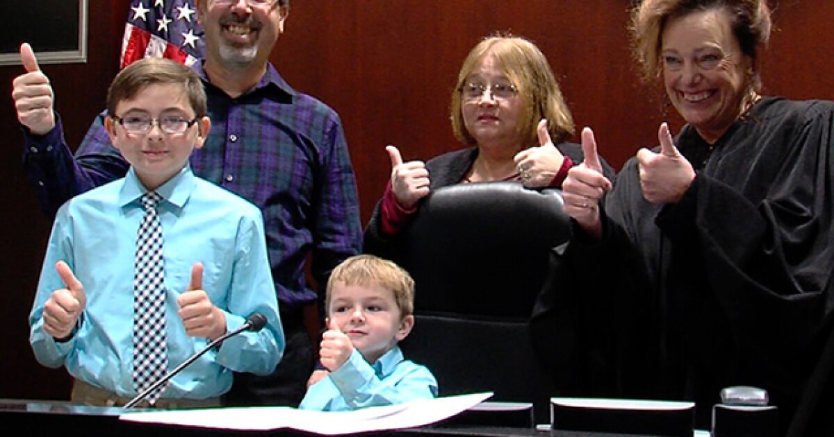 Joy fills courtroom on National Adoption Day