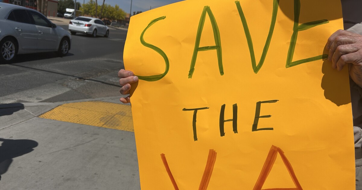 Veterans in Tucson rally at the Southern Arizona VA